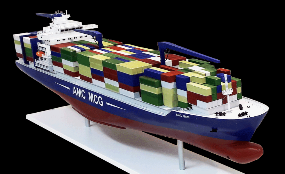 Maquette de Porte-conteneurs - Made in France - Maritime Design