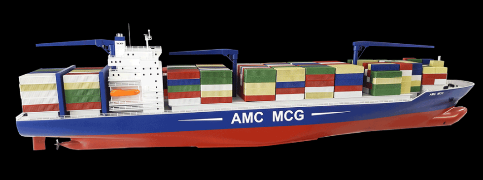 Maquette de Porte-conteneurs - Made in France - Maritime Design